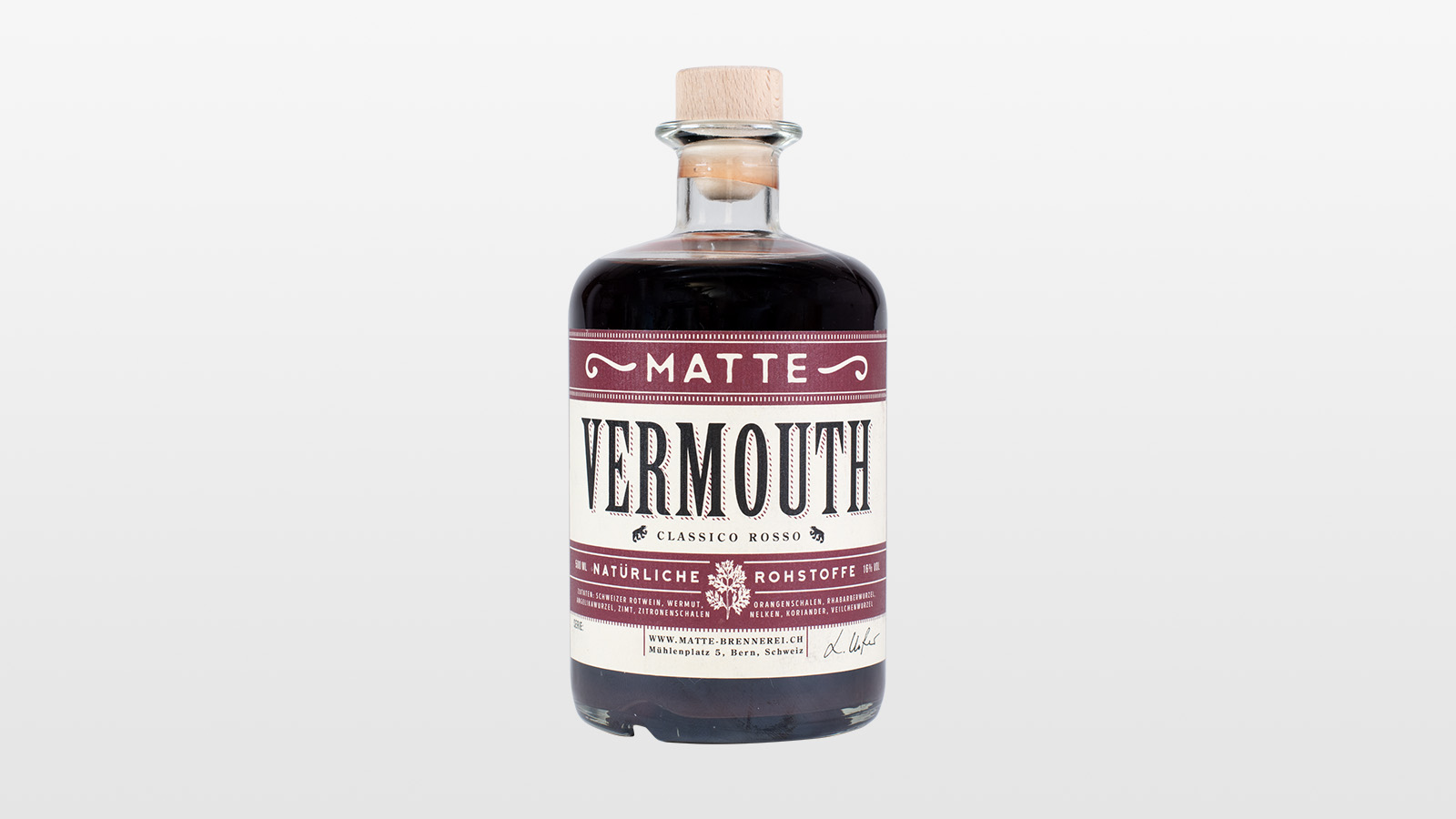 Berner Matte Vermouth – Classico Rosso | BAR NEWS